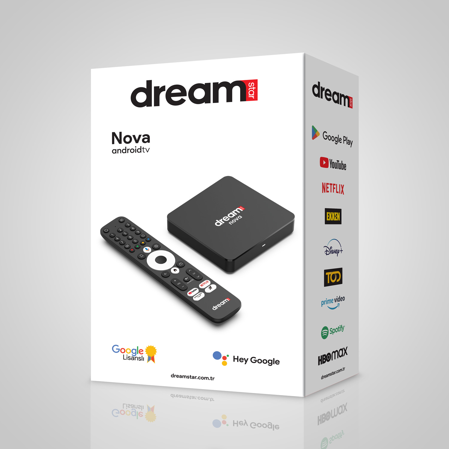 Anasayfa > TV BOX > Dreamstar Nova Android Google Lisans TV Box